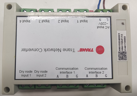 Trane fixed frequency machine wiring method